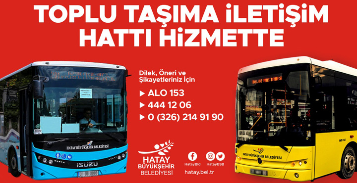 Toplu Taşıma İletişim Hattı Hizmette haberi | Hatayvatan.com - Hatay ...